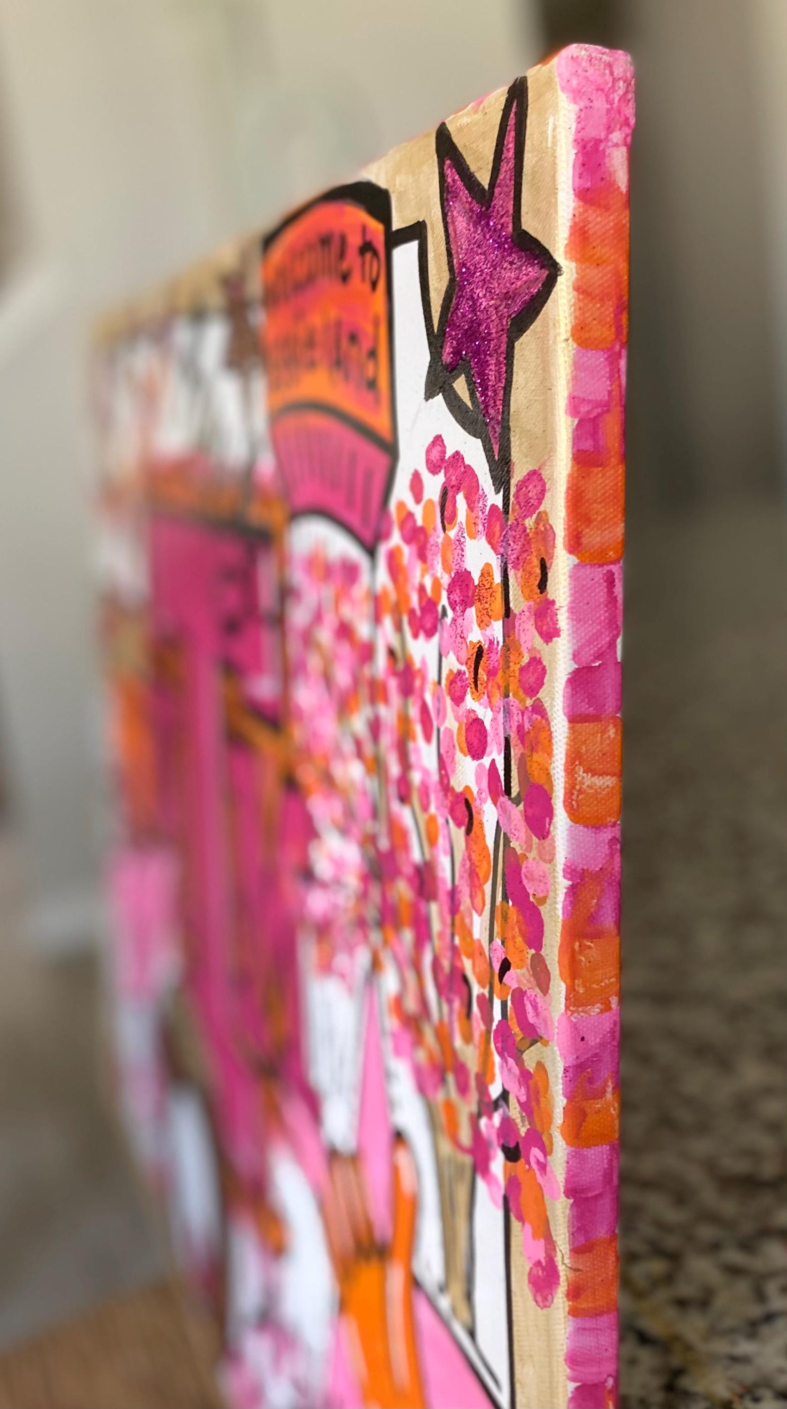 24x30 Hand-painted College Canvas/ Dorm Decor and Graduation- Fully ...