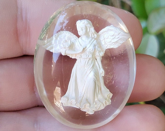 Angel of Healing Pocket Stone Worry Stone Angel Products 1.5" - Etsy