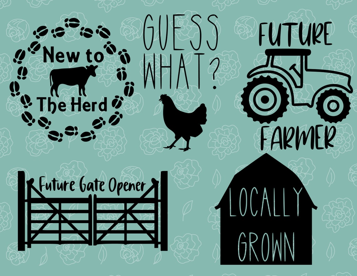 Farm Baby Digital SVG Download Bundle - Etsy