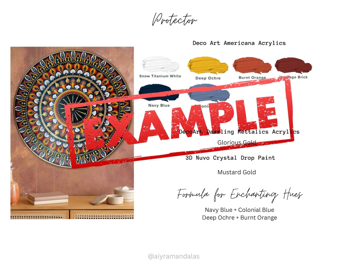 Mandala 11 Color Palette Combinations - Neutral to Rainbow - Etsy