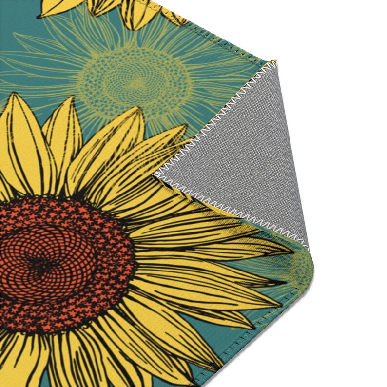 Sunflower Area Rug Sunflower Door Mat Sunflower Carpet - Etsy