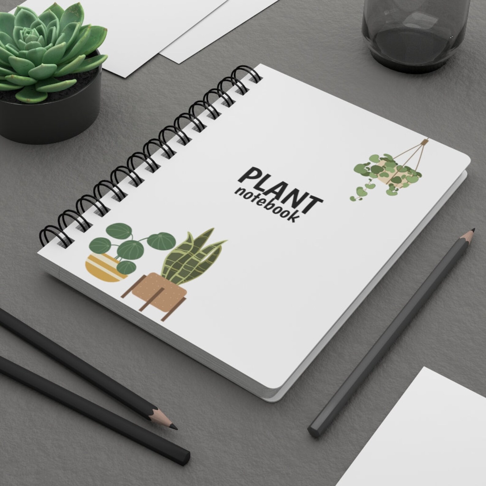 Plant Journal Spiral Plant Notebook Plant Lovers Gift - Etsy