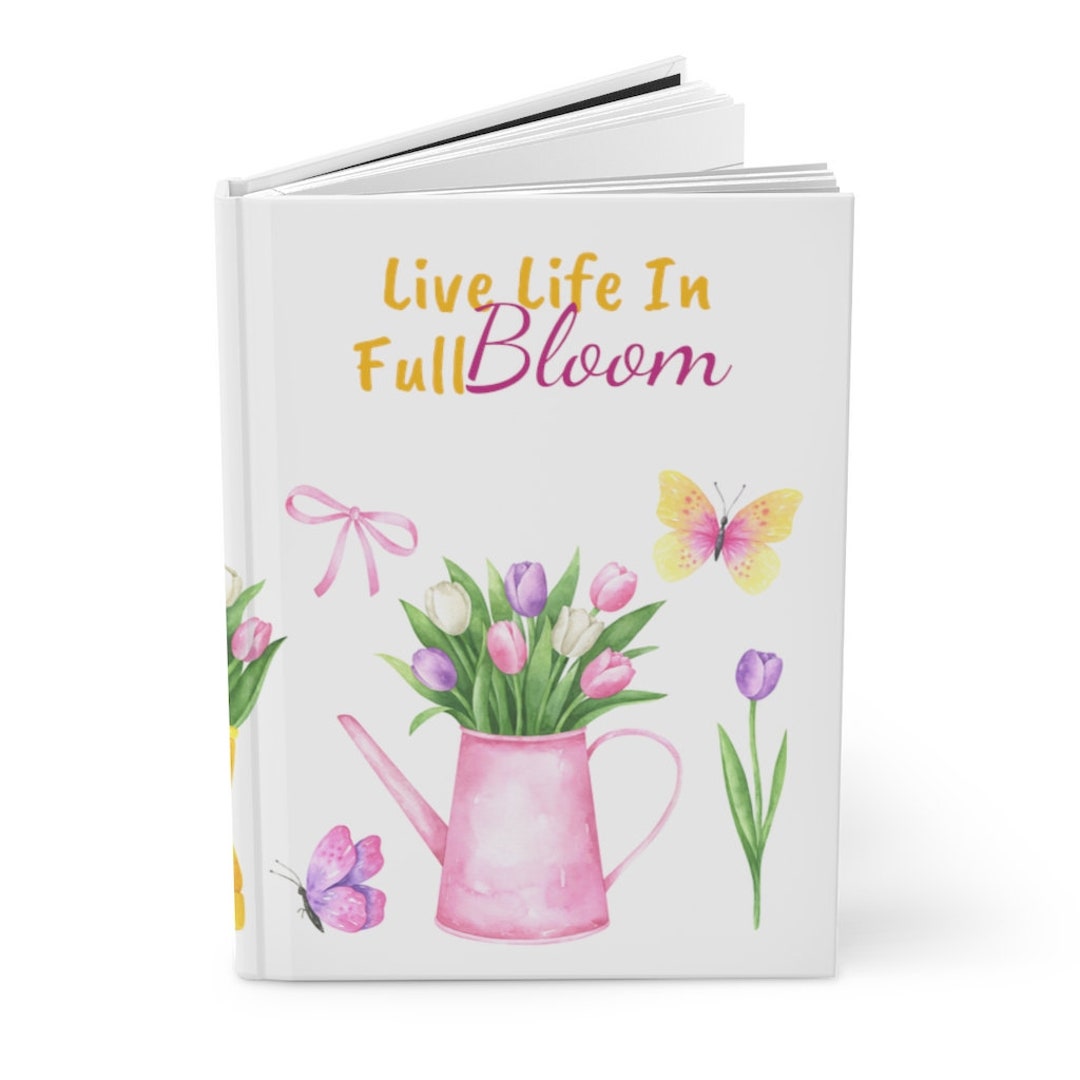 Gardening Notebook Planner, Journal With Flowers, Botanical Notebook ...