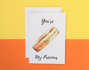 You're My Precious Geeky Valentine Card - Etsy UK