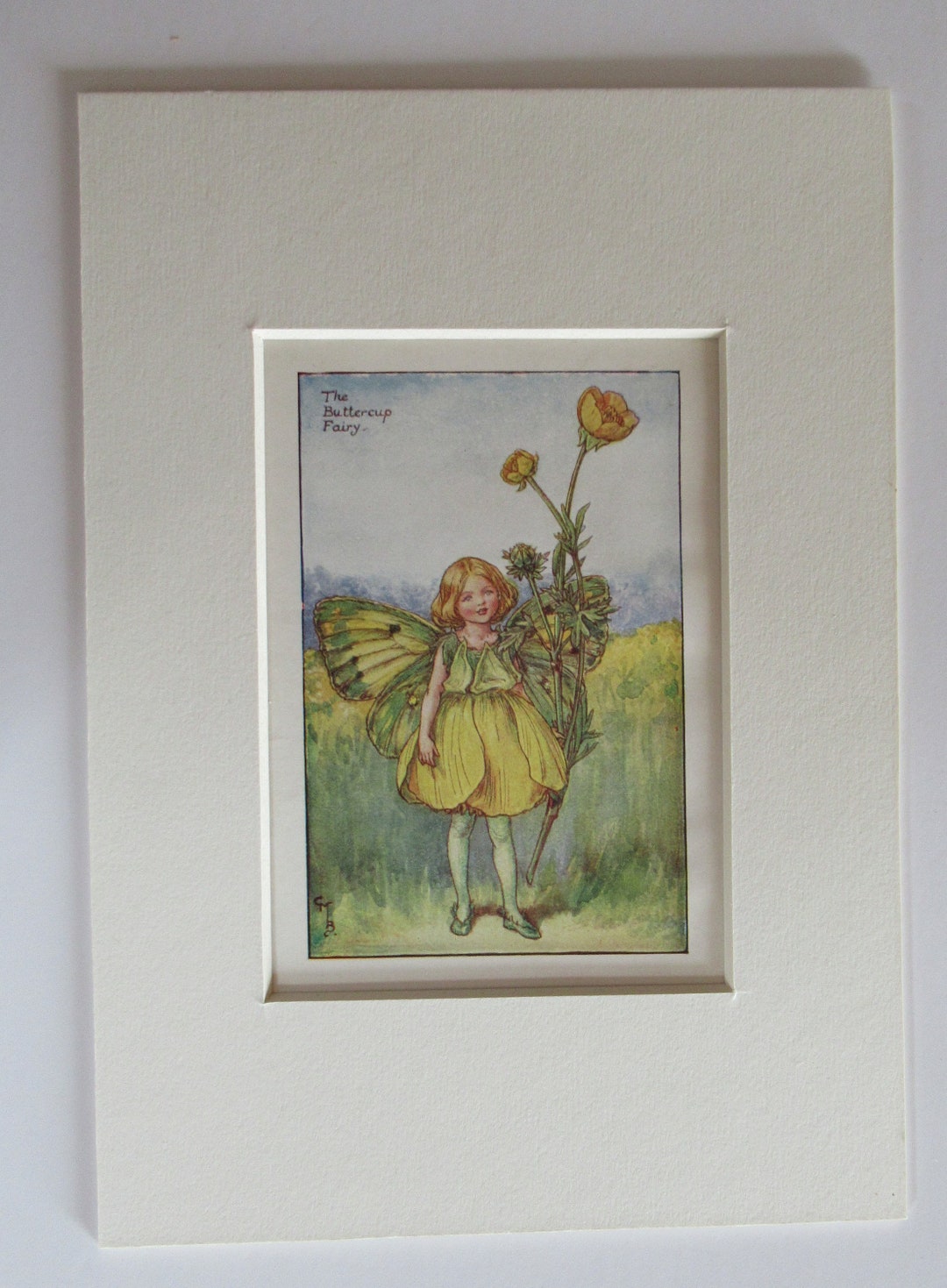 Flower Fairies/fairy: the BUTTERCUP FAIRY, Vintage Print, 1930's/40's ...
