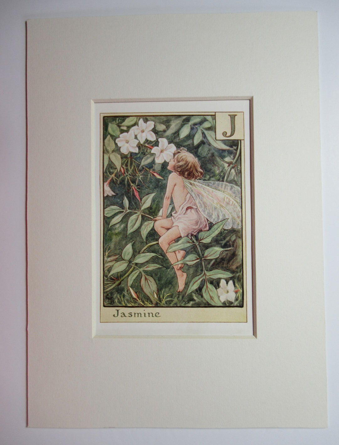 Alphabet Flower Fairies/fairy: J for JASMINE FAIRY, Vintage Print, 1930 ...