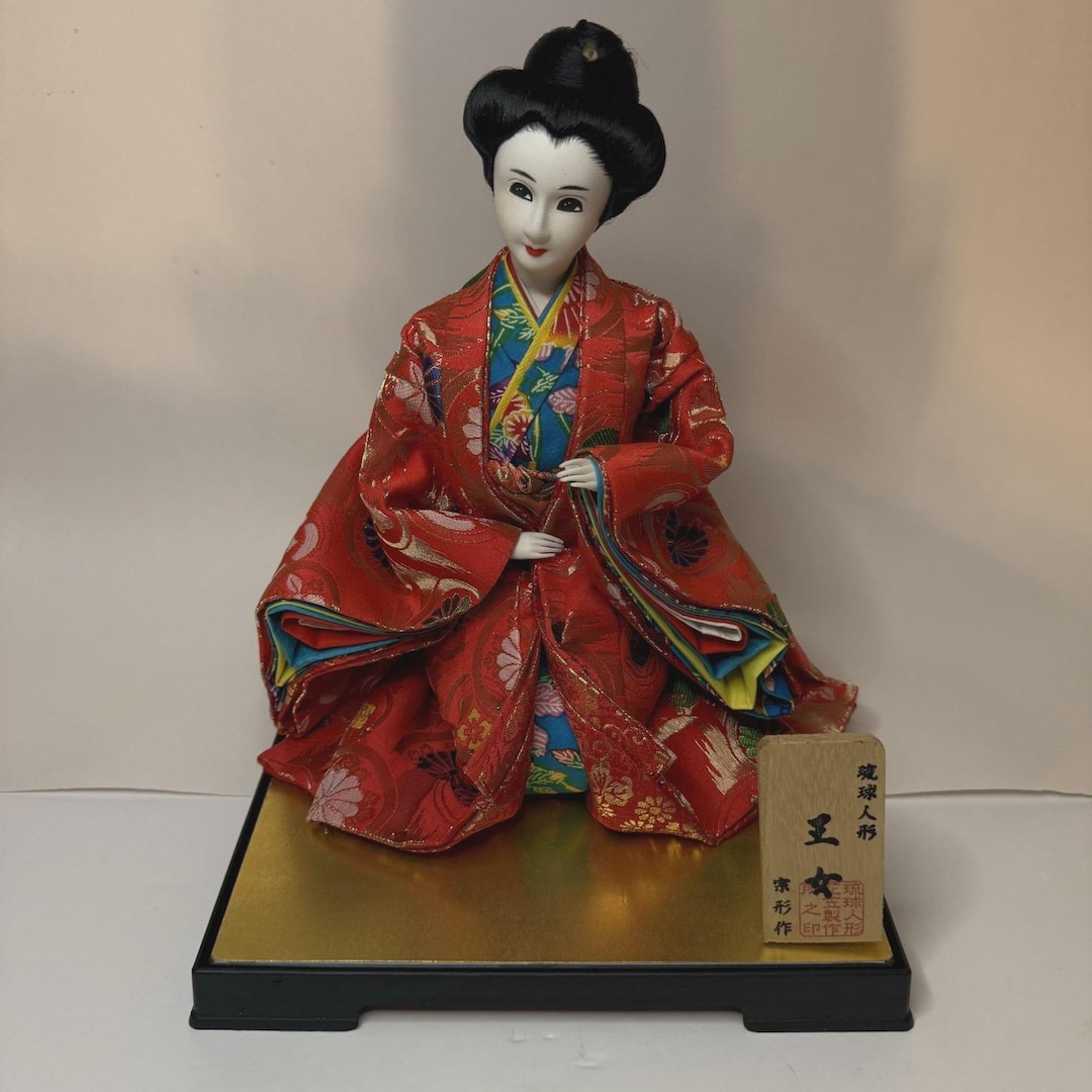 Vintage Japanese Okinawa Ryukyu Doll Handcraft Traditional Geisha in ...
