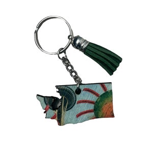 Washington State PNW Seattle Custom Photo Keychain - Etsy