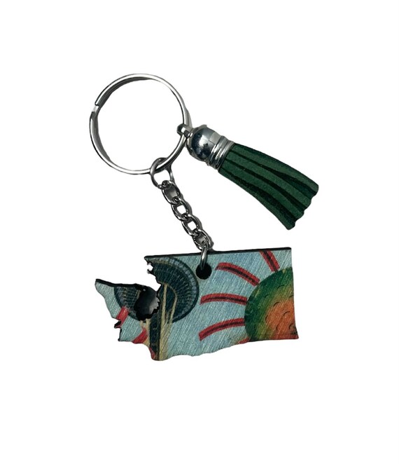 Washington State PNW Seattle Custom Photo Keychain - Etsy