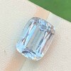 Natural Aquamarine Gemstone, Light Blue Cushion Cut Aquamarine Loos ...