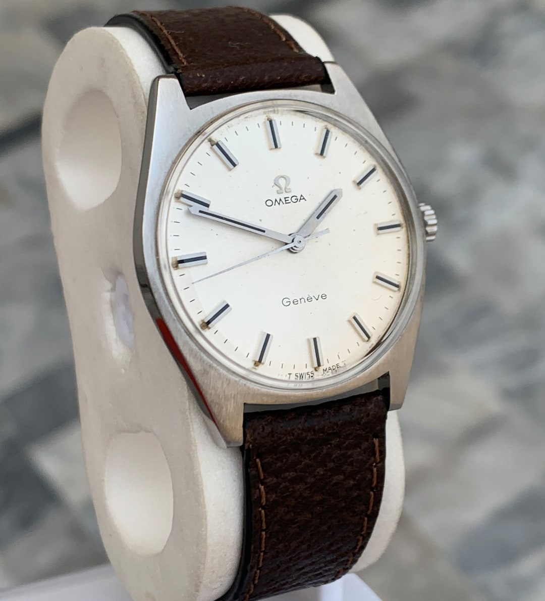 Vintage Omega Geneve, Automatic Winding English Made Dennison Stainless ...