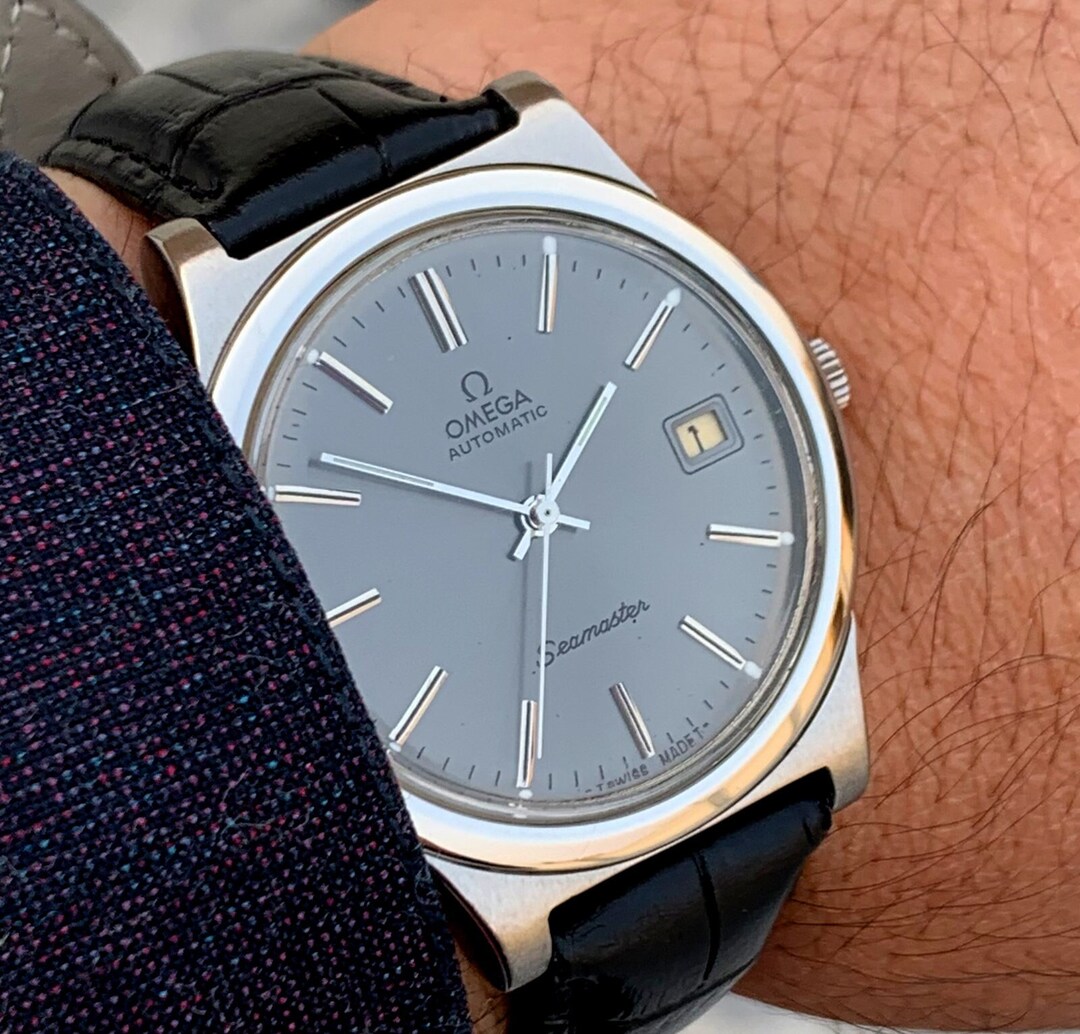 Vintage Omega Seamaster Gray Dail Vintage Automatic English Made ...