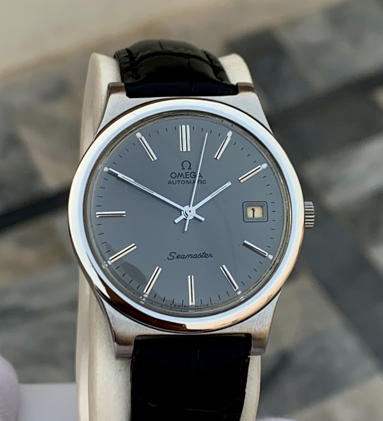 Vintage Omega Seamaster Gray Dail Vintage Automatic English Made ...