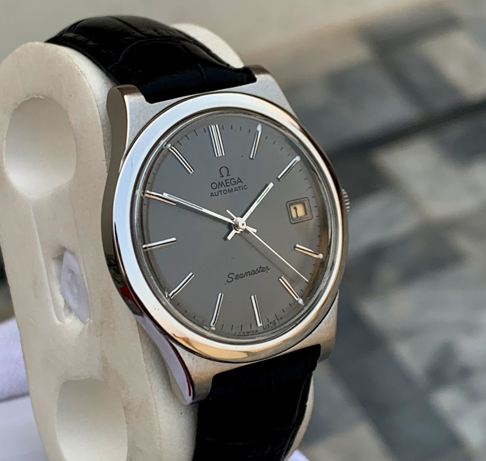 Vintage Omega Seamaster Gray Dail Vintage Automatic English Made ...