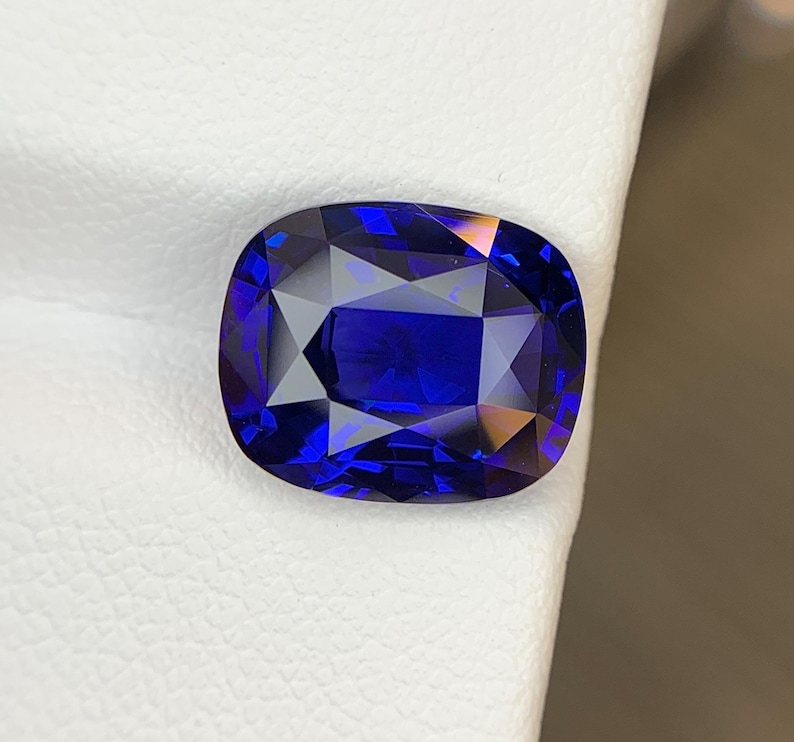Bellerophon Certified Vivid Blue Sapphire: Faceted Gemstone - Etsy