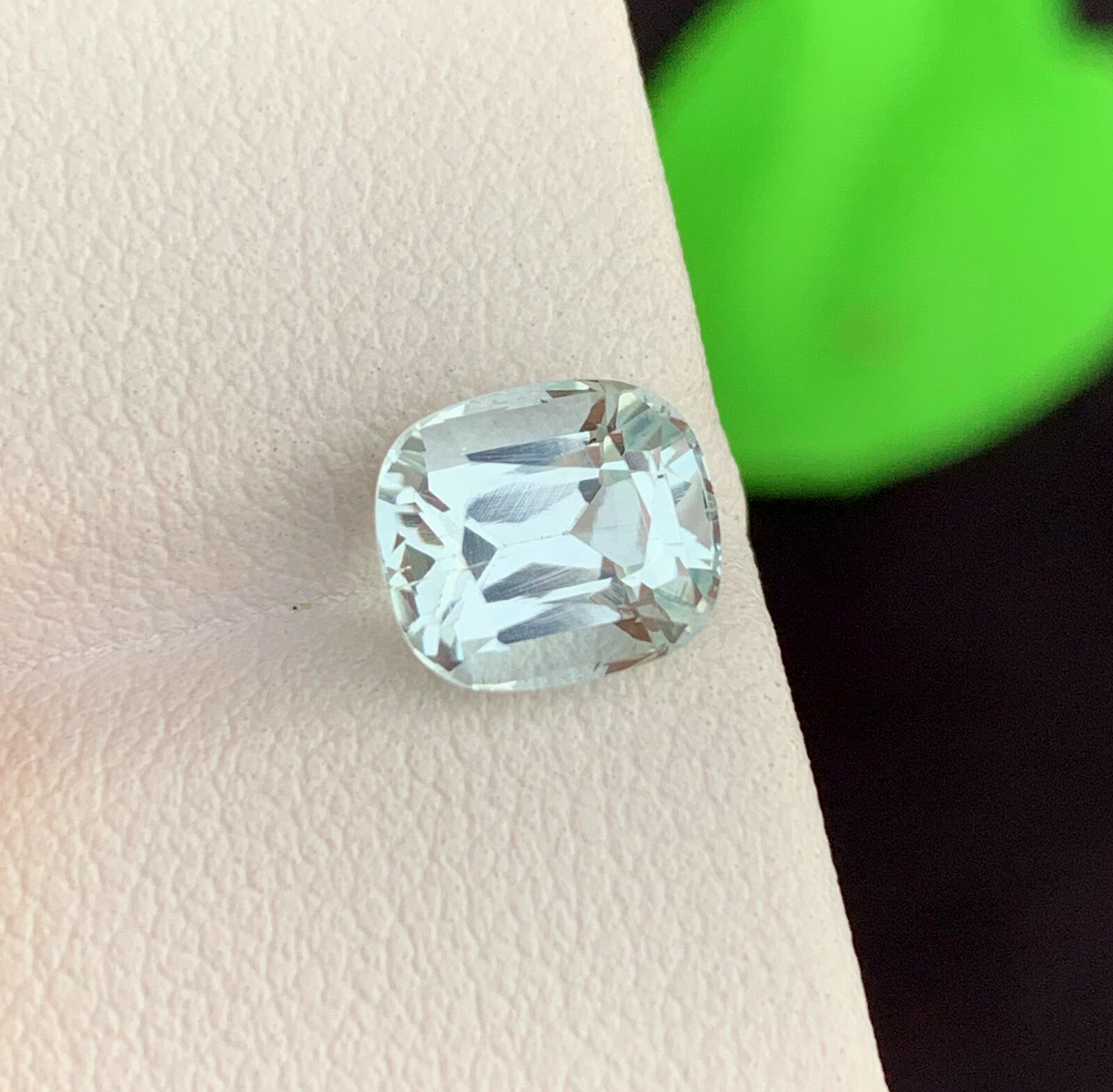 Natural Aquamarine Gemstone: Light Blue Cushion Cut, March Birthstone ...