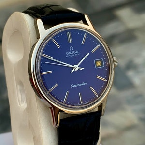 Vintage Omega Seamaster Blue Dail Vintage Automatic English Made ...