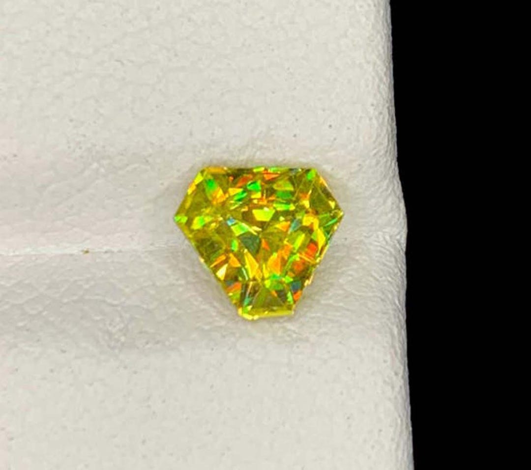 Natural Sphene Titanite Gemstone, Full Fire Lustrous Sphene Fancy Shape ...