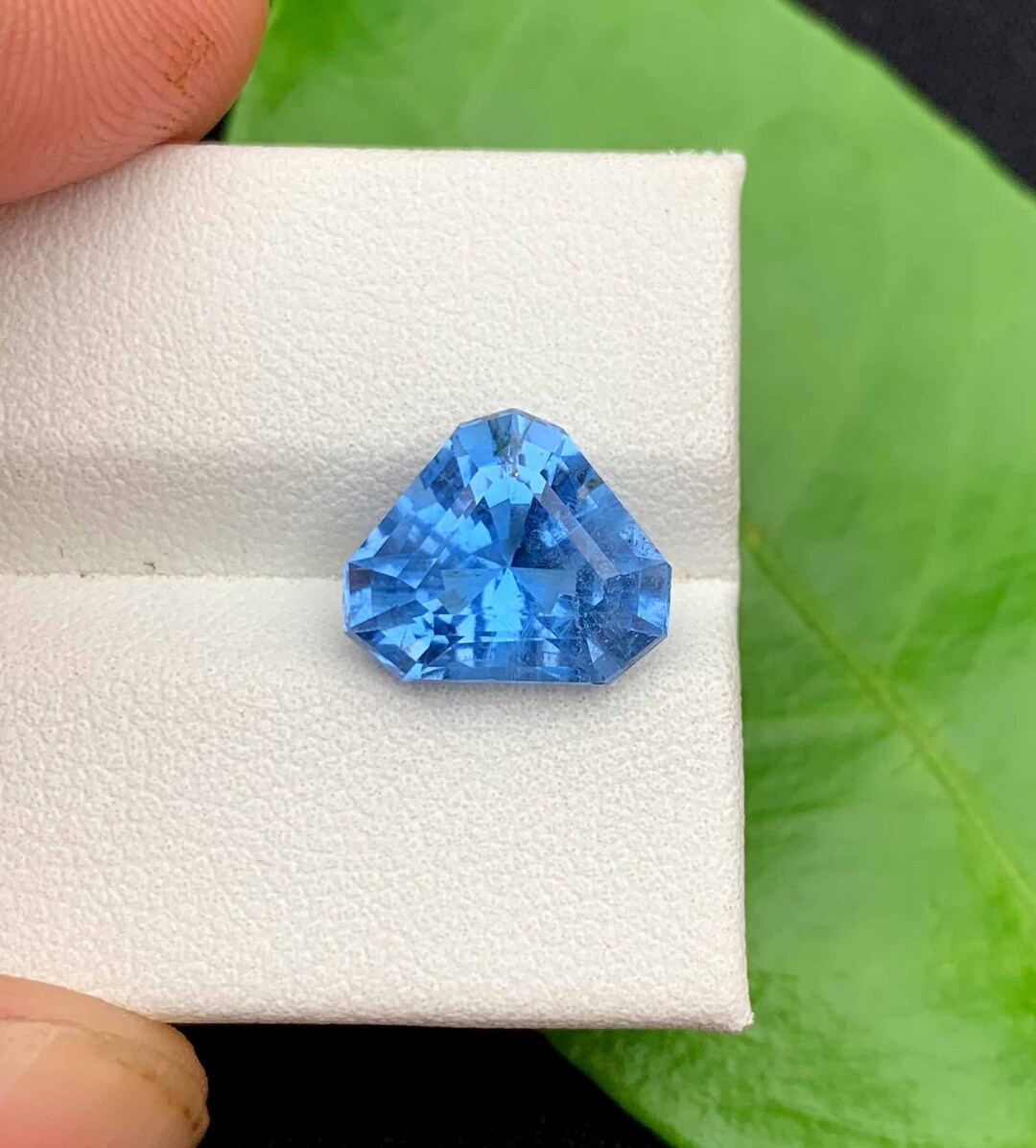 Top Class Blue Santa Maria Color Aquamarine Fancy Trillion Cut - Etsy