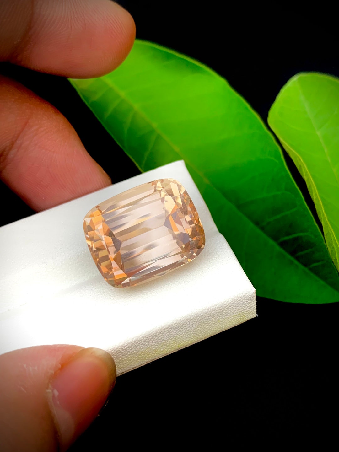 Natural Imperial Topaz Gemstone, Step Cushion Cut Topaz Loose Gemstone ...