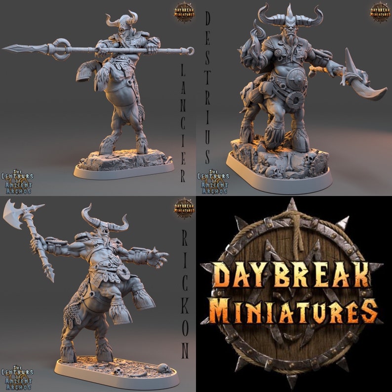 13 PC the Centaurs of Ancient Archos / Centaur Miniatures / D&D ...