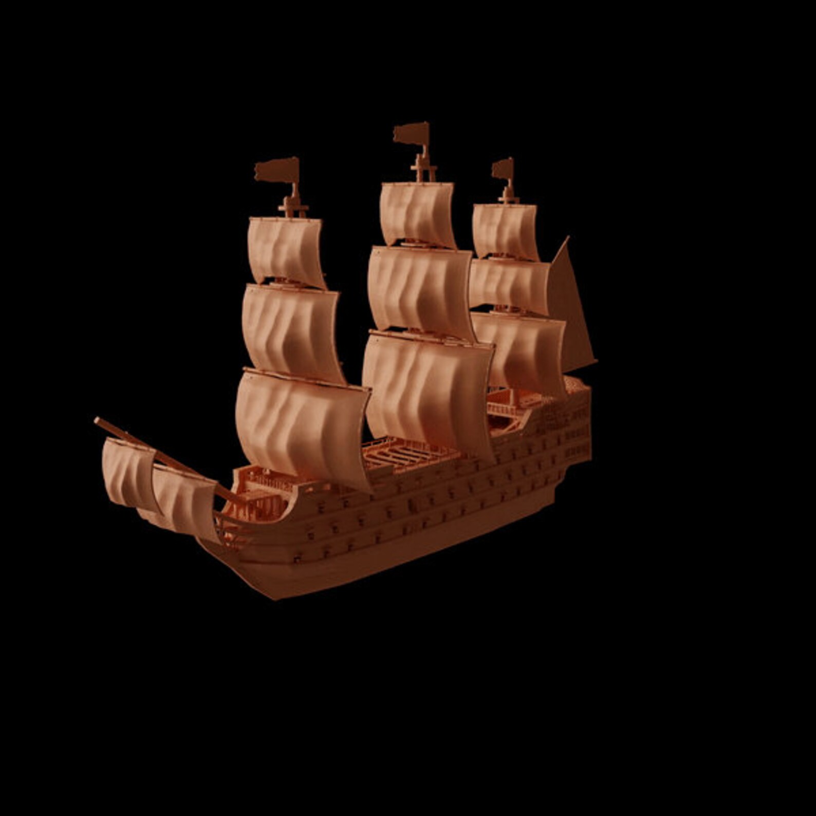 Man O' War 25mm 28/32mm Cargo Ship, Sail Boat, Dnd Terrain, Pirate Boat ...