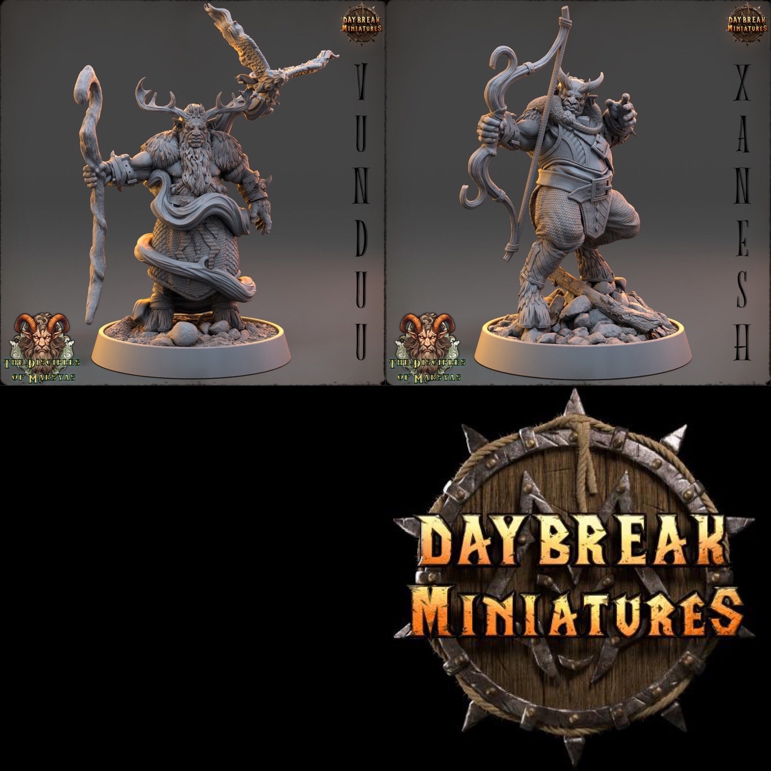 14 PC the Disciples of Marsyas / Satyr Miniatures / D&D / Tabletop RPG ...
