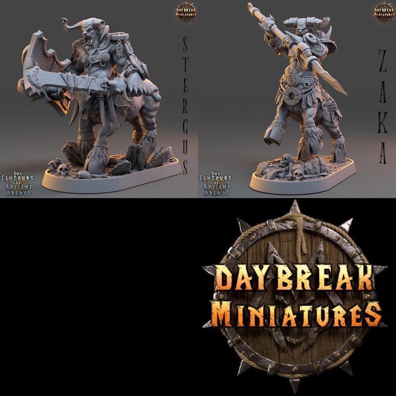 13 PC the Centaurs of Ancient Archos / Centaur Miniatures / D&D ...