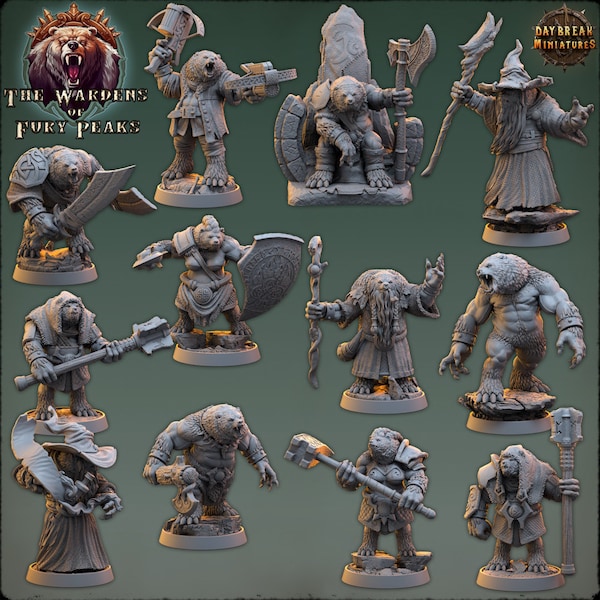 22 PC Deviant Dwarves of the Pandemonium / Dwarf Miniatures / D&D ...