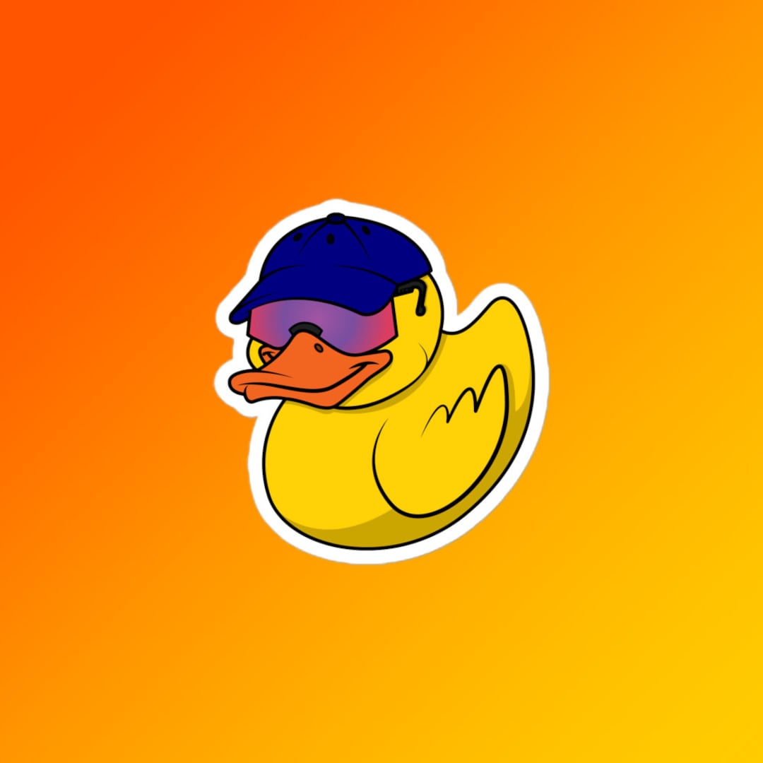 Rubber Duck Sticker Luftblasenfreie Aufkleber Niedlicher Enten Sticker ...