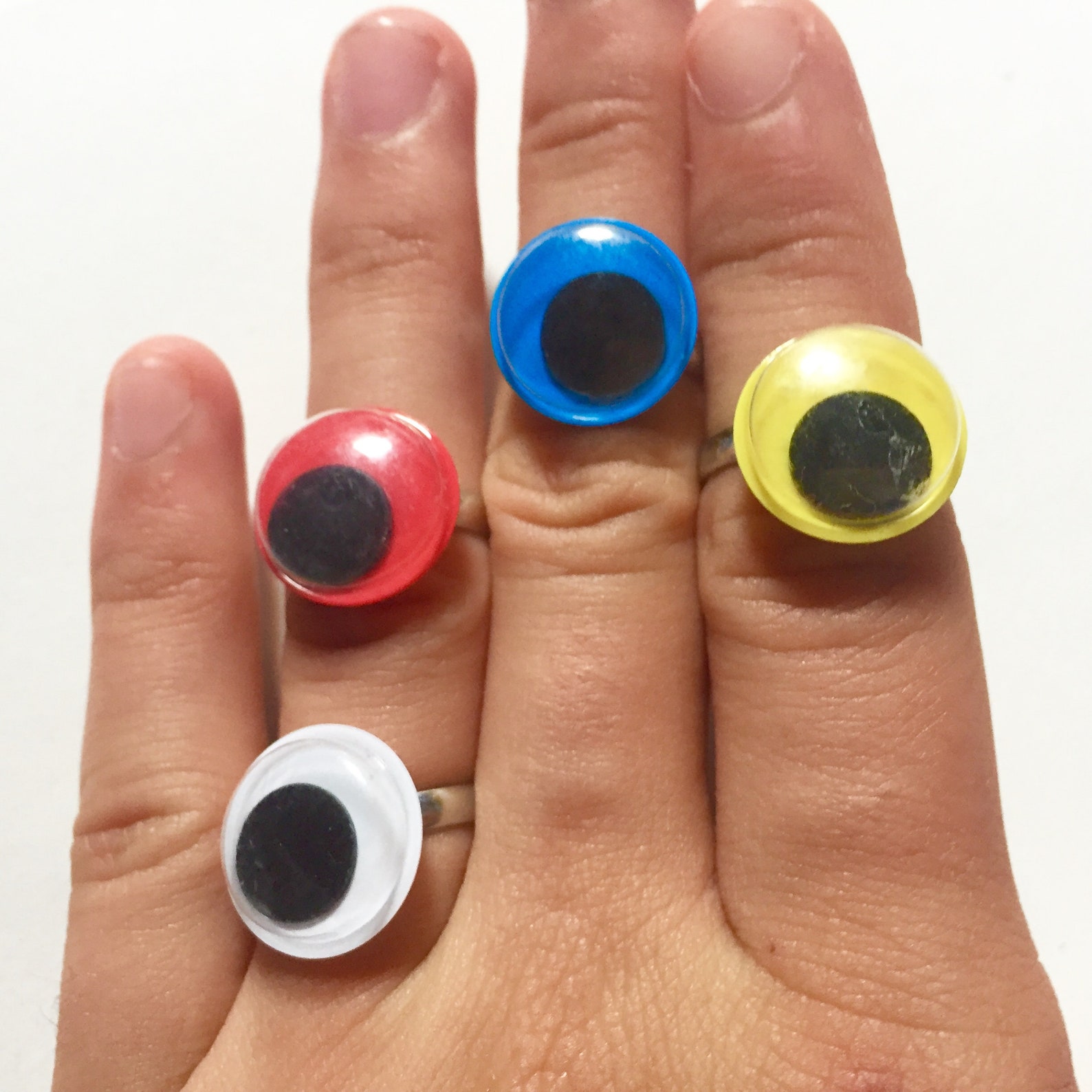 Googly eyes rings | Etsy