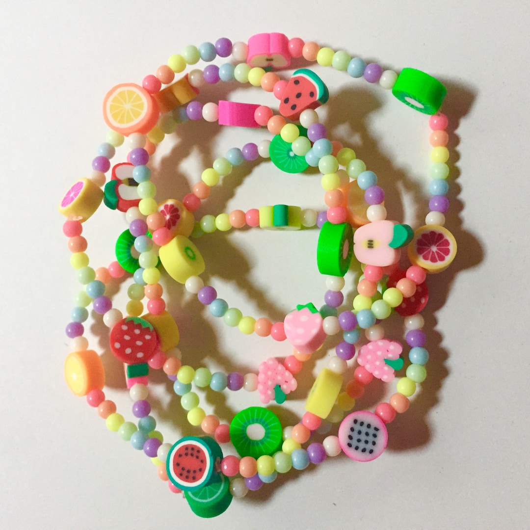 Fruit Beaded Bracelets - Etsy