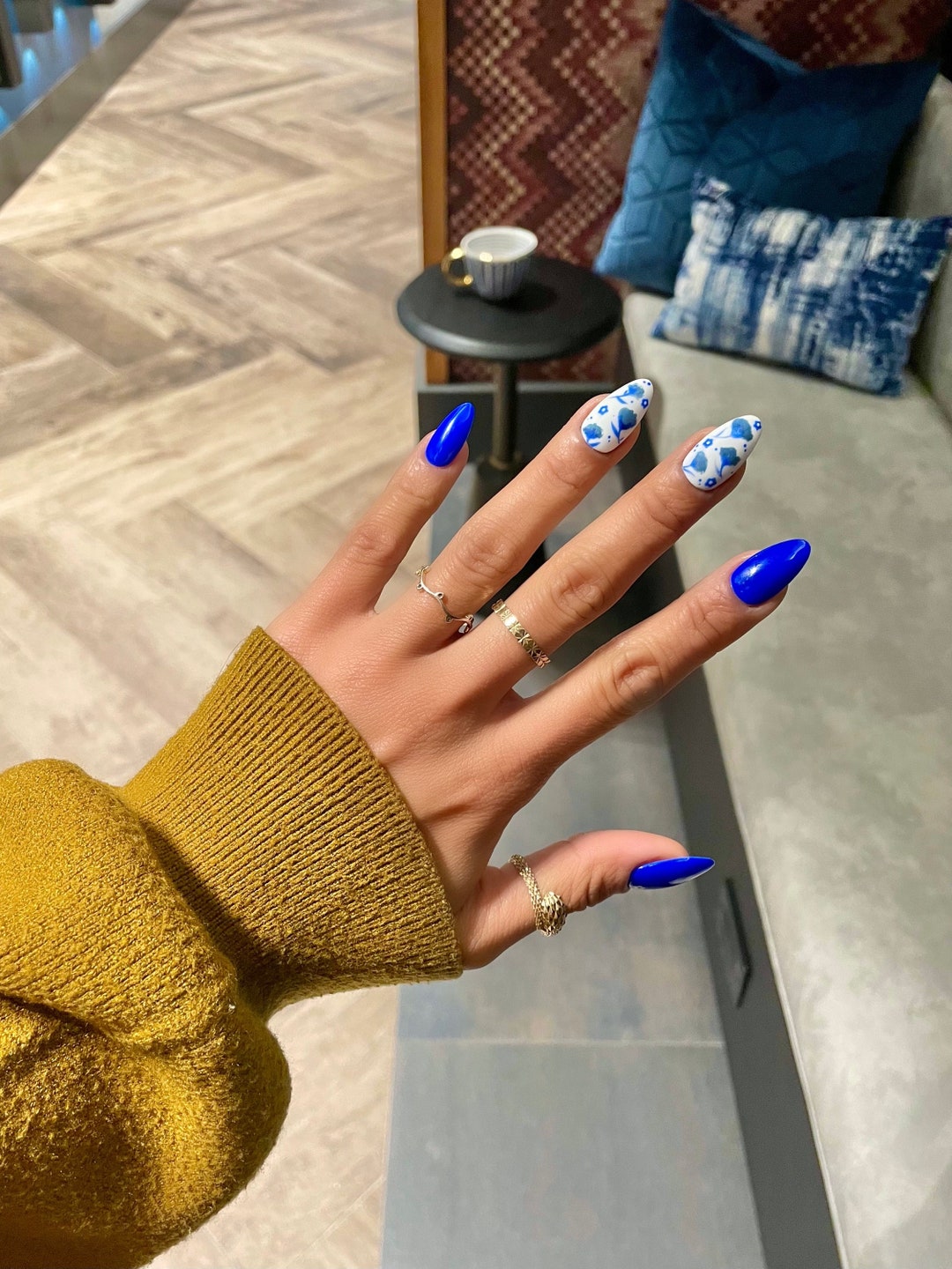 Porcelain Tea Cup Press on Nails | PLANET NAILS | Luxury Press on Nails ...