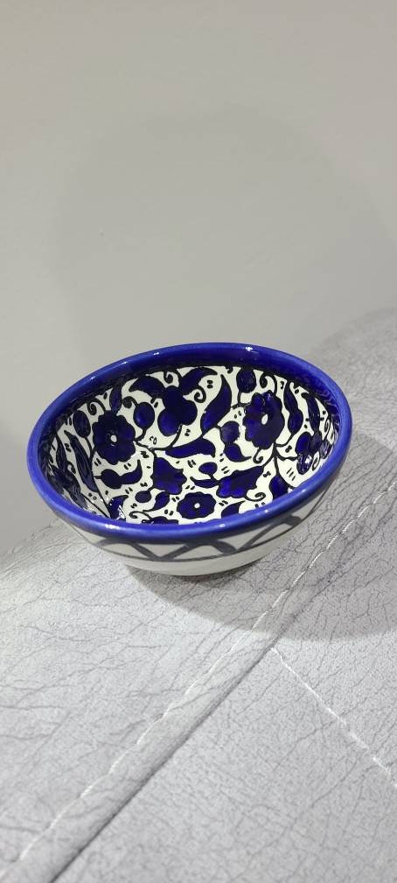 Hand Made Hand Painted Ceramic Bowl Round Bowls Flowers - Etsy