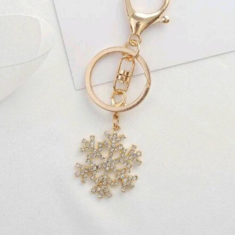 Snowflake Keychain - Etsy