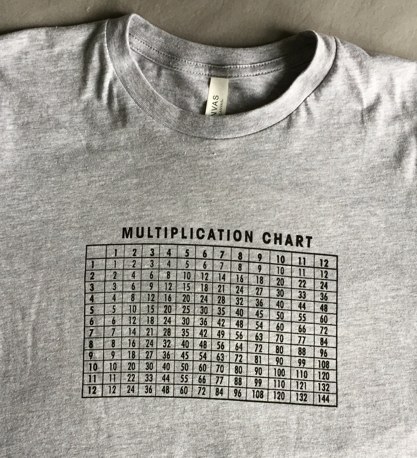 Times Table Shirt // Multiplication Tables // Math Teachers! - Etsy