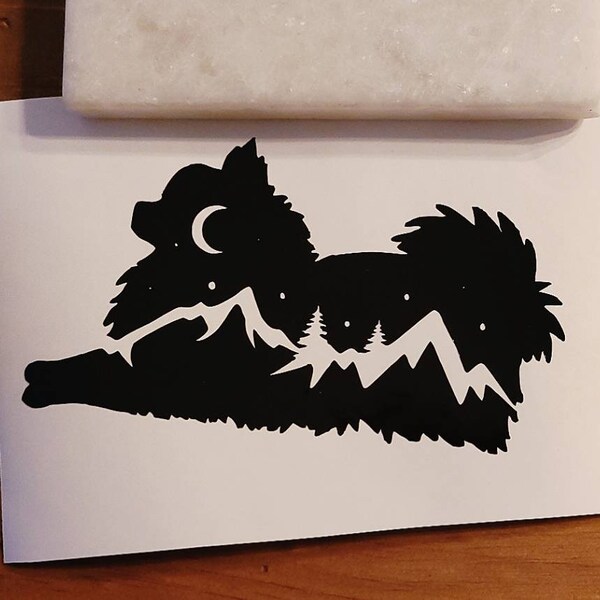 Pomeranian Decal - Etsy