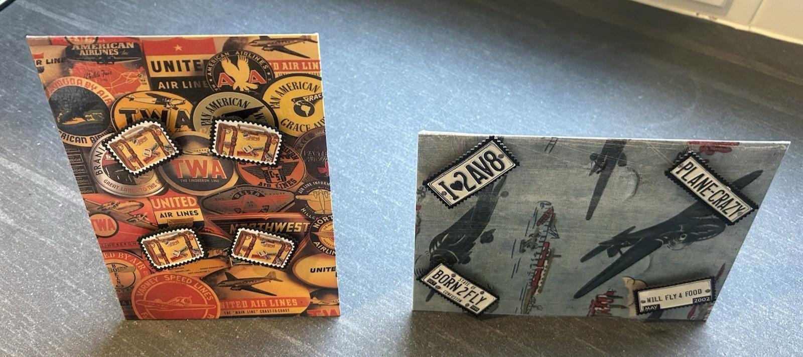 Aviation Themed Picture Display Frames With Magnetic Holders (only 1 ...