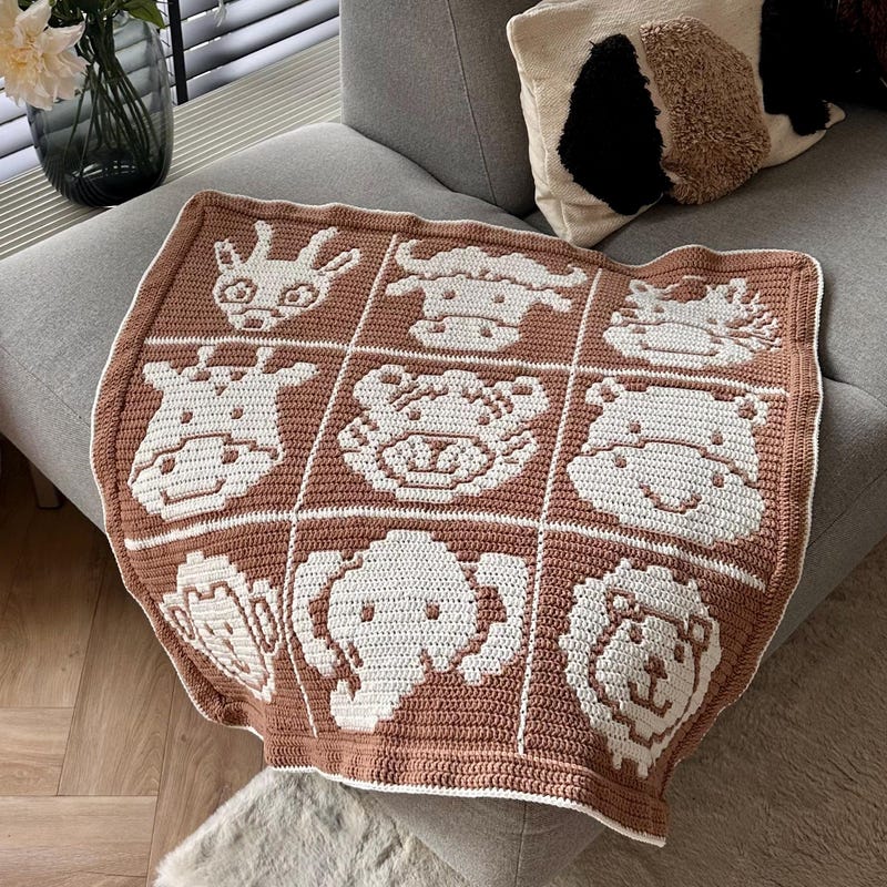 Crochet Mosaic Rug Pattern - Etsy