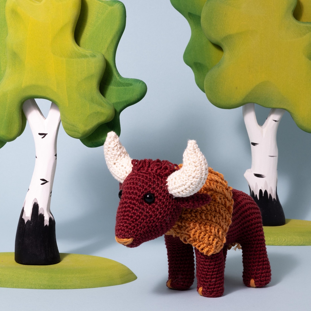 Crochet Pattern Bison Amigurumi PDF Tutorial - Etsy