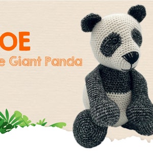 Crochet PATTERN Giant Panda Amigurumi PDF Tutorial - Poe the Giant ...