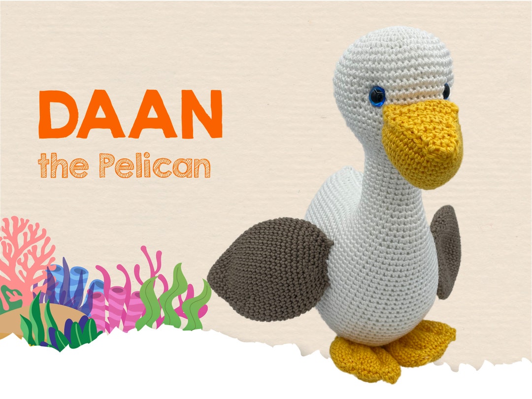 Amigurumi Crochet Pattern Pelican PDF Tutorial: Daan the Pelican - Etsy