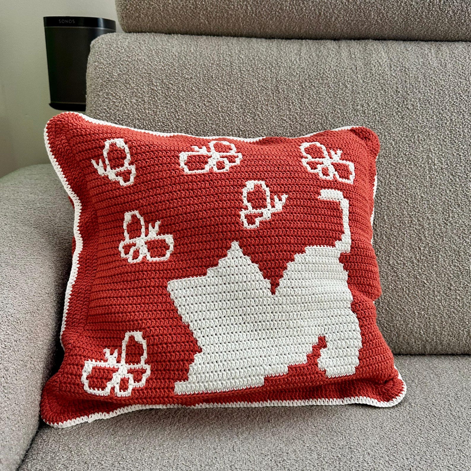 Cat Pillow Overlay Mosaic Crochet Pattern - PDF Tutorial - Etsy