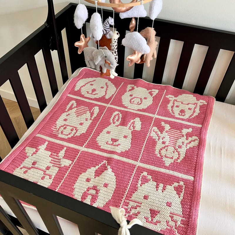 Baby Farm Mosaic Pattern - Etsy UK