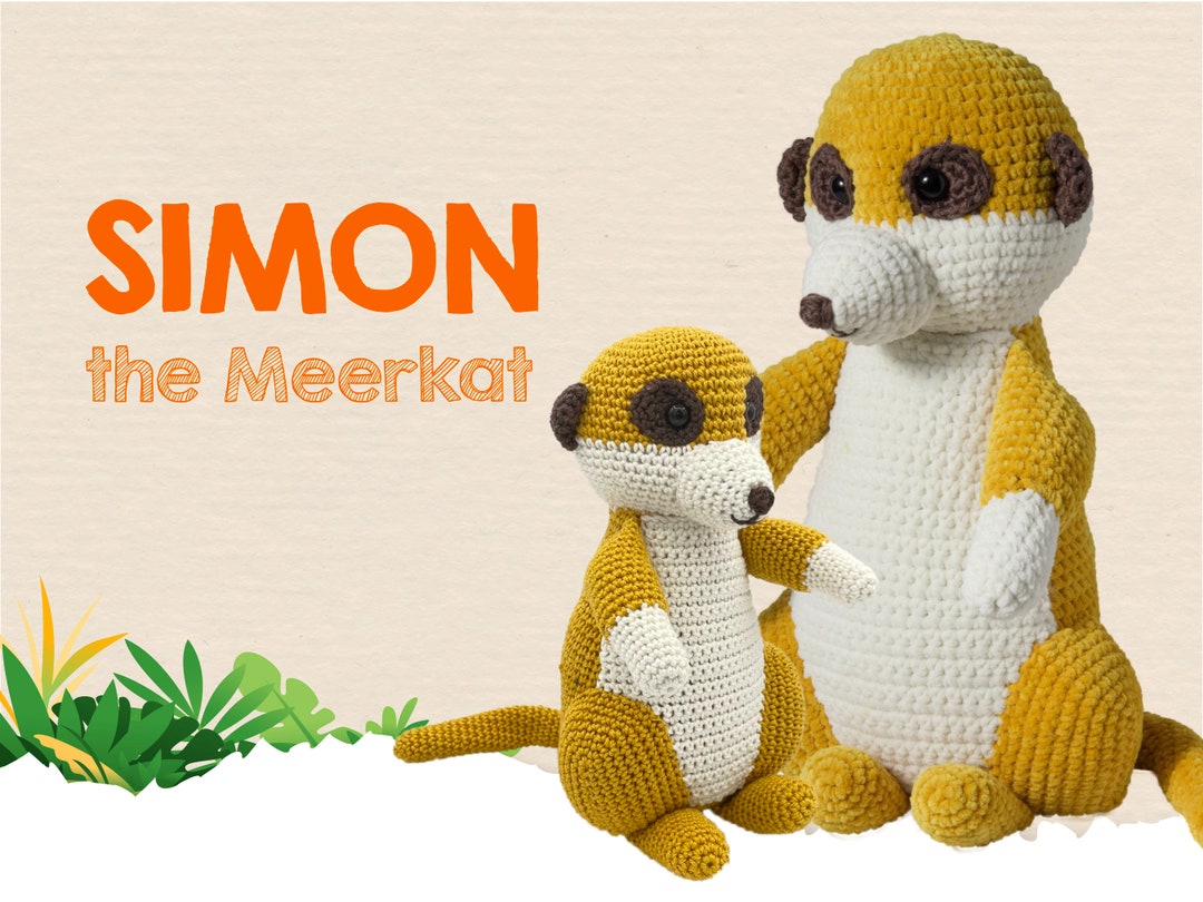 Amigurumi Crochet Pattern Meerkat PDF Tutorial: Simon the Meerkat - Etsy