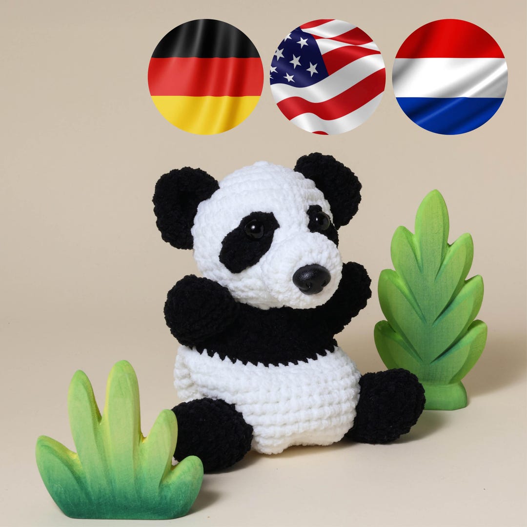 Snuggle Giant Panda Crochet Pattern Amigurumi PDF Tutorial - Etsy