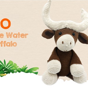 Amigurumi Crochet Pattern Water Buffalo PDF Tutorial: Bo the Water ...