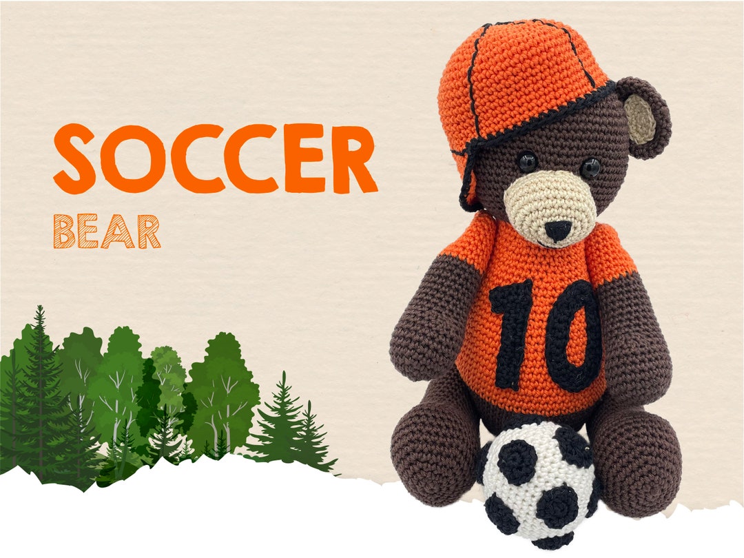 Amigurumi Crochet Pattern Soccer Bear PDF Tutorial - Etsy