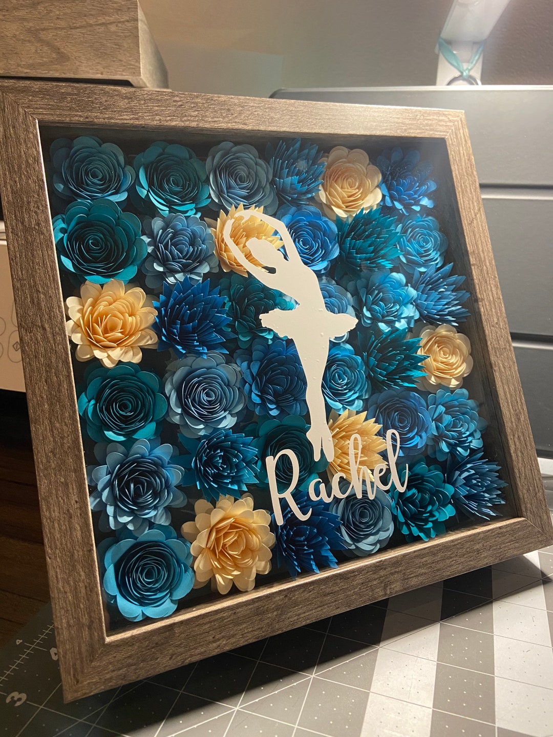 Ballerina Floral Frame - Etsy