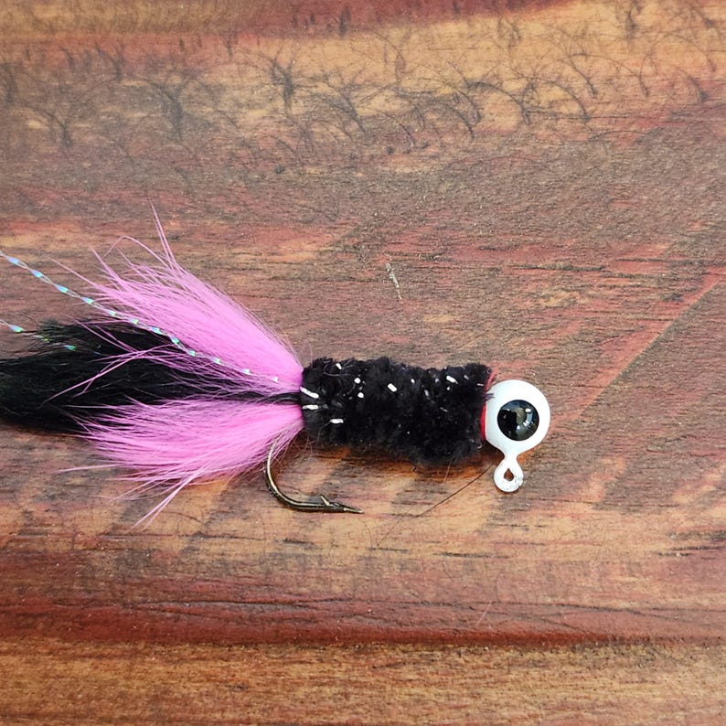 Crappie Jig 5 Pack Black and Pink "slab Slammer" - Etsy